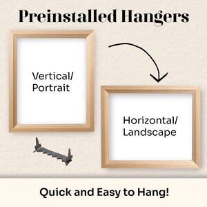 Wooden Oak Style Picture Frame Classic Light Solid Poplar Wood Frames ...
