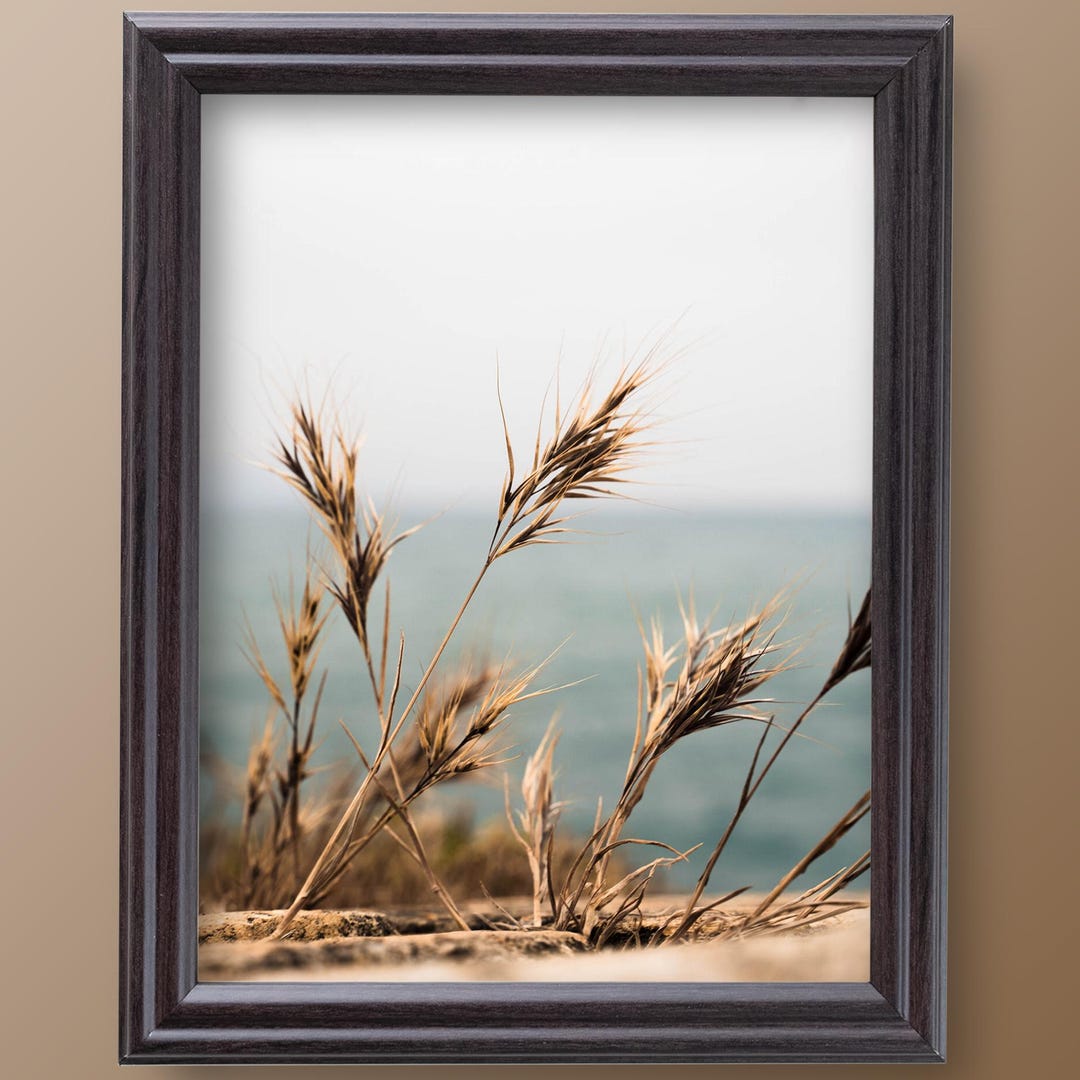 Dark Coffee Brown Picture Frame .75 Inch Solid Wood Vintage Art Display ...