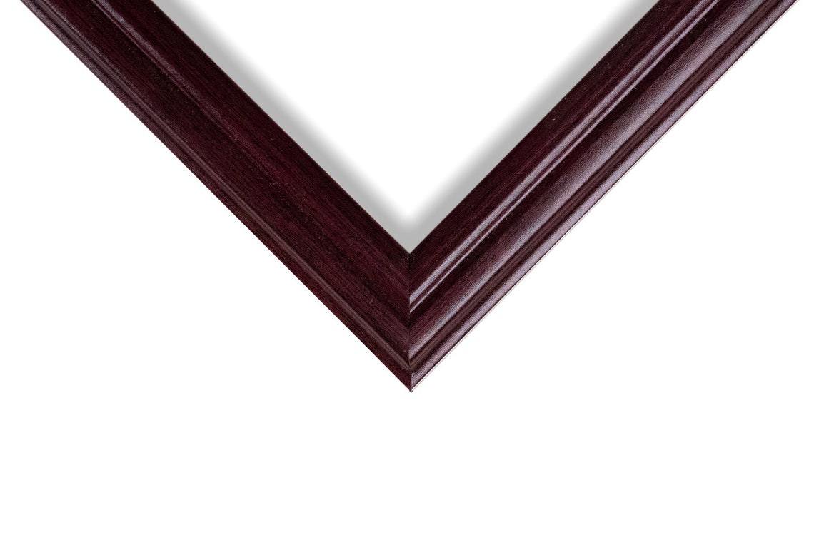 Cherry .75 Inch Picture Frame, Solid Wood Wall Decor Poster Picture ...