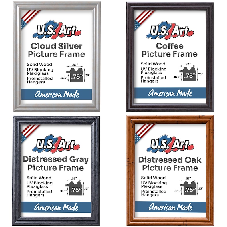 Diamond Art Frames, Solid Wood Custom Picture Frames in 15+ Colors for ...