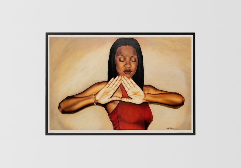 Crimson Queen by Fred Mathews, Delta Sorority Art Print, African ...