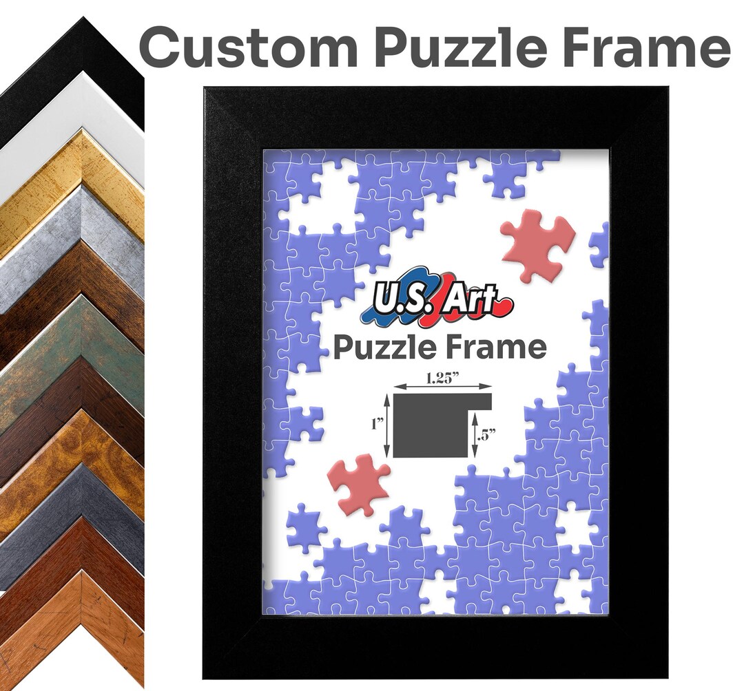 Flat Frame for Puzzles Handmade Picture Frames in 10+ Colors for Wall ...