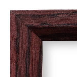 Cherry Picture Frame .84 Inch Beveled Solid Wood Classic Red Brown Art ...