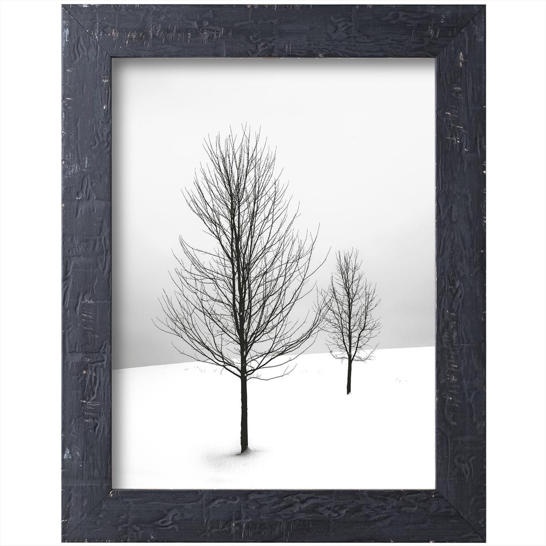 Vintage Shabby Chic Distressed Black Picture Frame for Farmhouse Decor ...