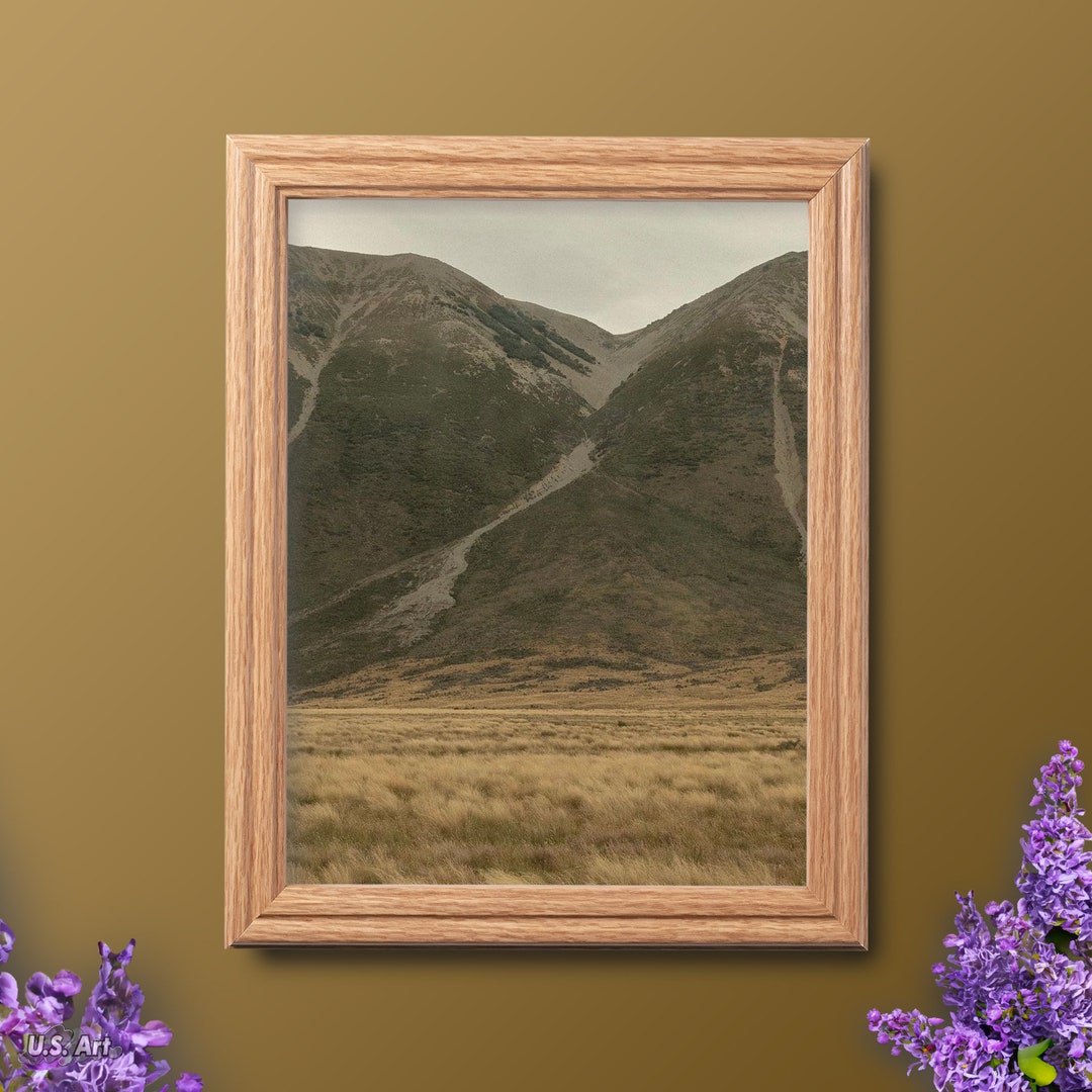 Wooden Oak Style Picture Frame Classic Light Solid Poplar Wood Frames ...