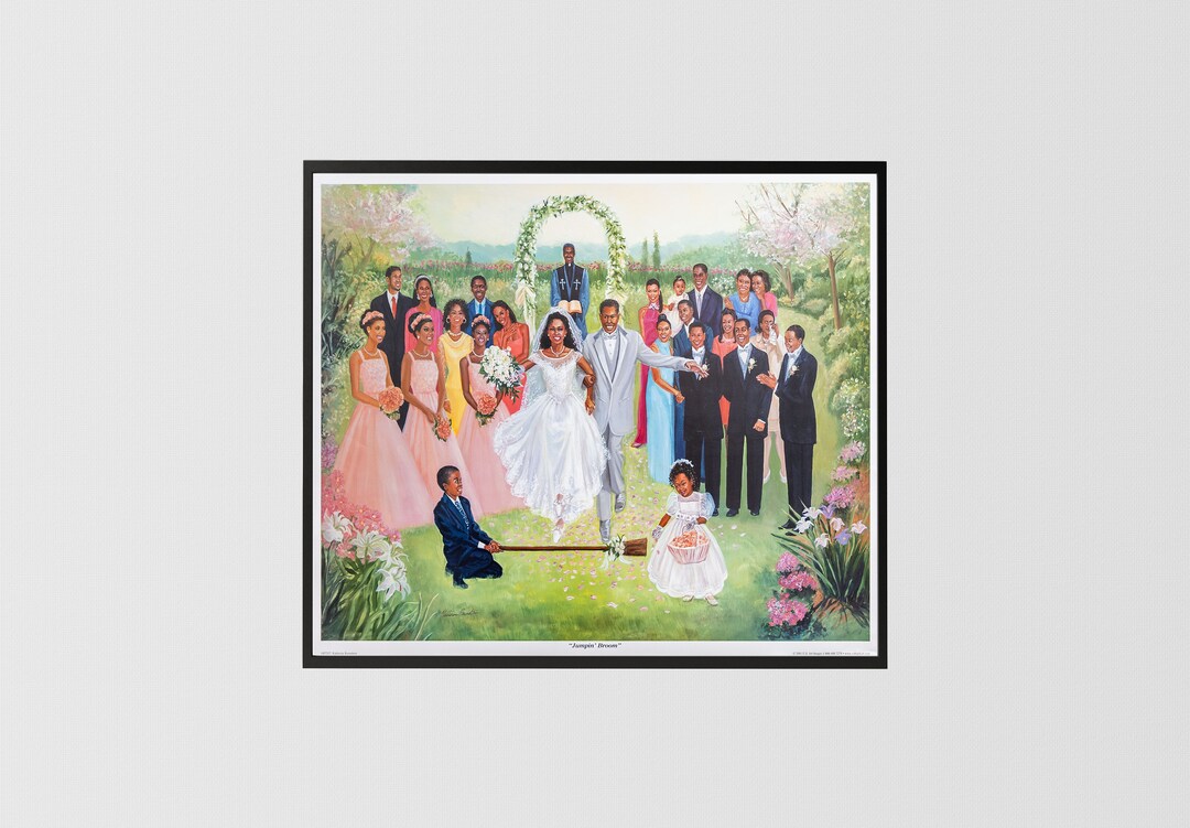 Jumpin' Broom by Katherine Roundtree, Art Poster Print for Wall, Home ...