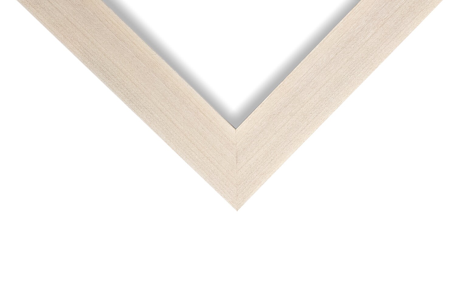 Custom DIY Unfinished Solid Wood Picture Frame for Wall, 1 Inch Flat ...