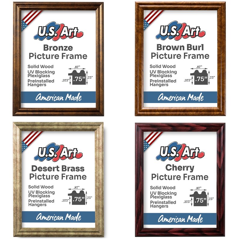 Diamond Art Frames, Solid Wood Custom Picture Frames in 15+ Colors for ...