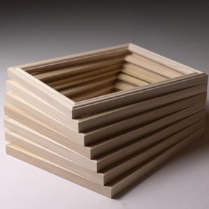 Wholesale Bulk Unfinished Raw Solid Wood Picture Frame Shells, 100% ...