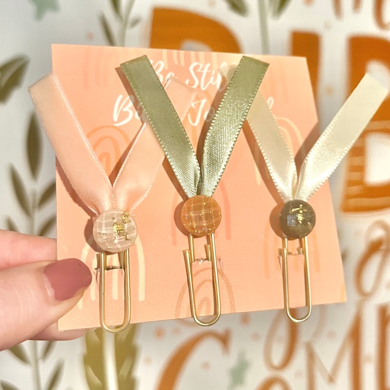 Ribbon Bookmarks - Etsy