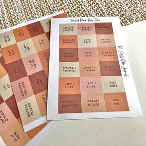 LAMINATED Toasted Peach Tabs | Neutral Bible Tabs | Laminated Adhesive Bible Tabs | Colorful ...