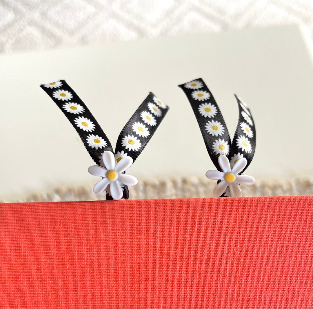 Daisy Ribbon Bookmark | Daisy Flower Book Marker | Bible Place Holder ...