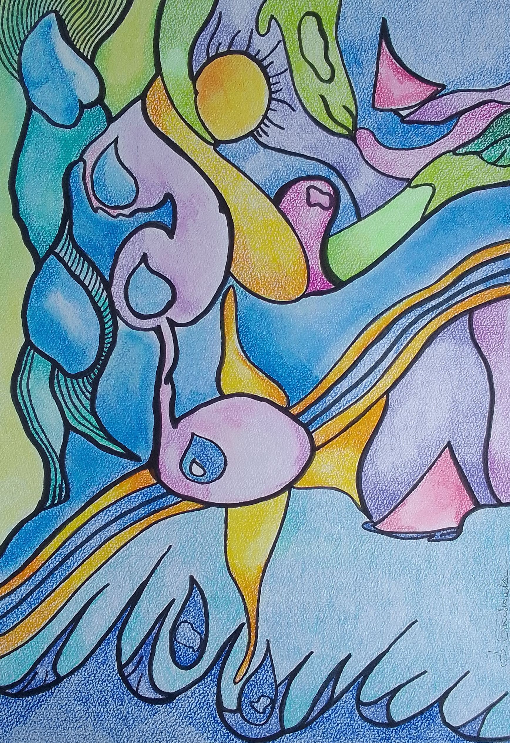 Nutka Rysunek Na Papierze Muzyczny Obraz - Etsy