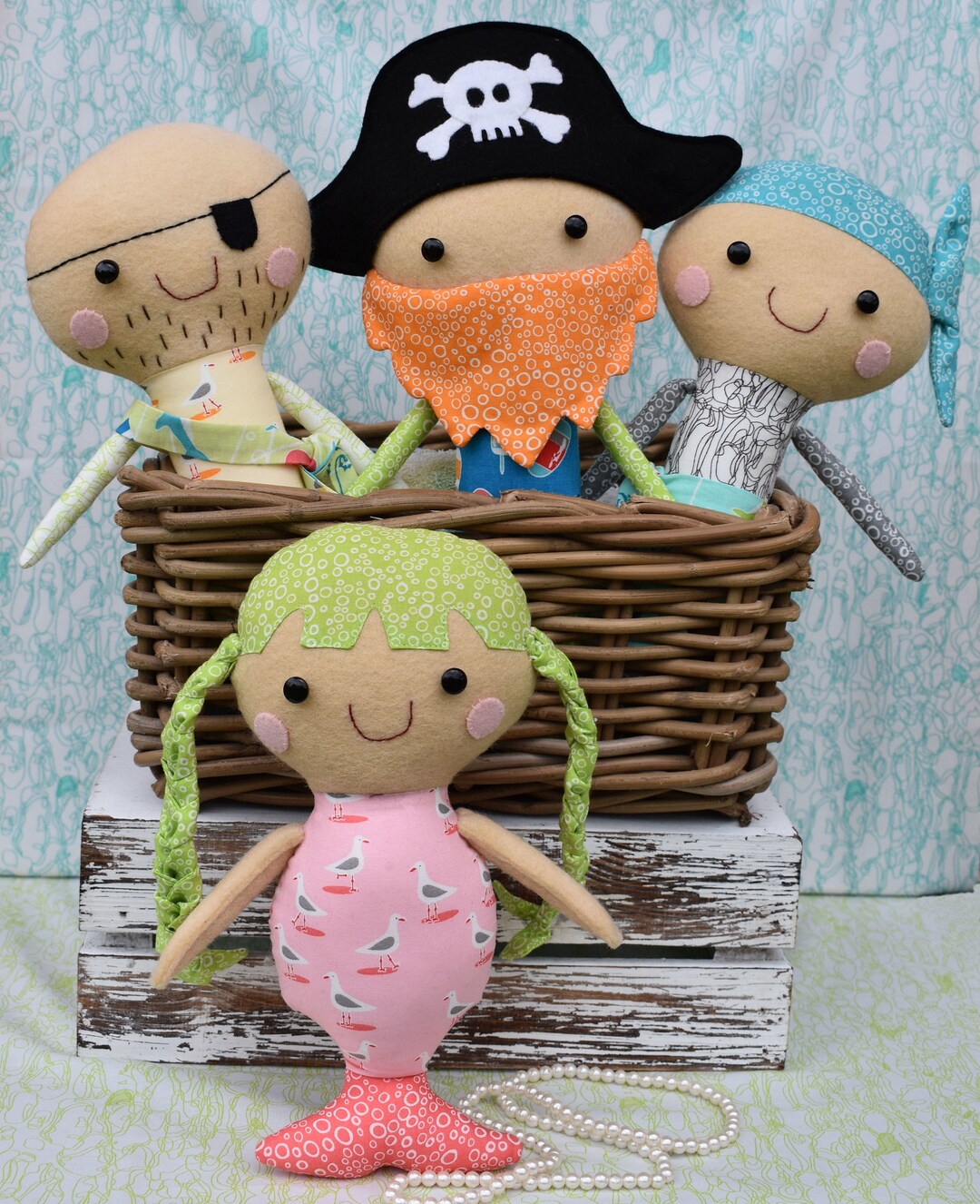 PDF Pattern - ' Pirate Posse' - Instant Digital Download - Etsy UK