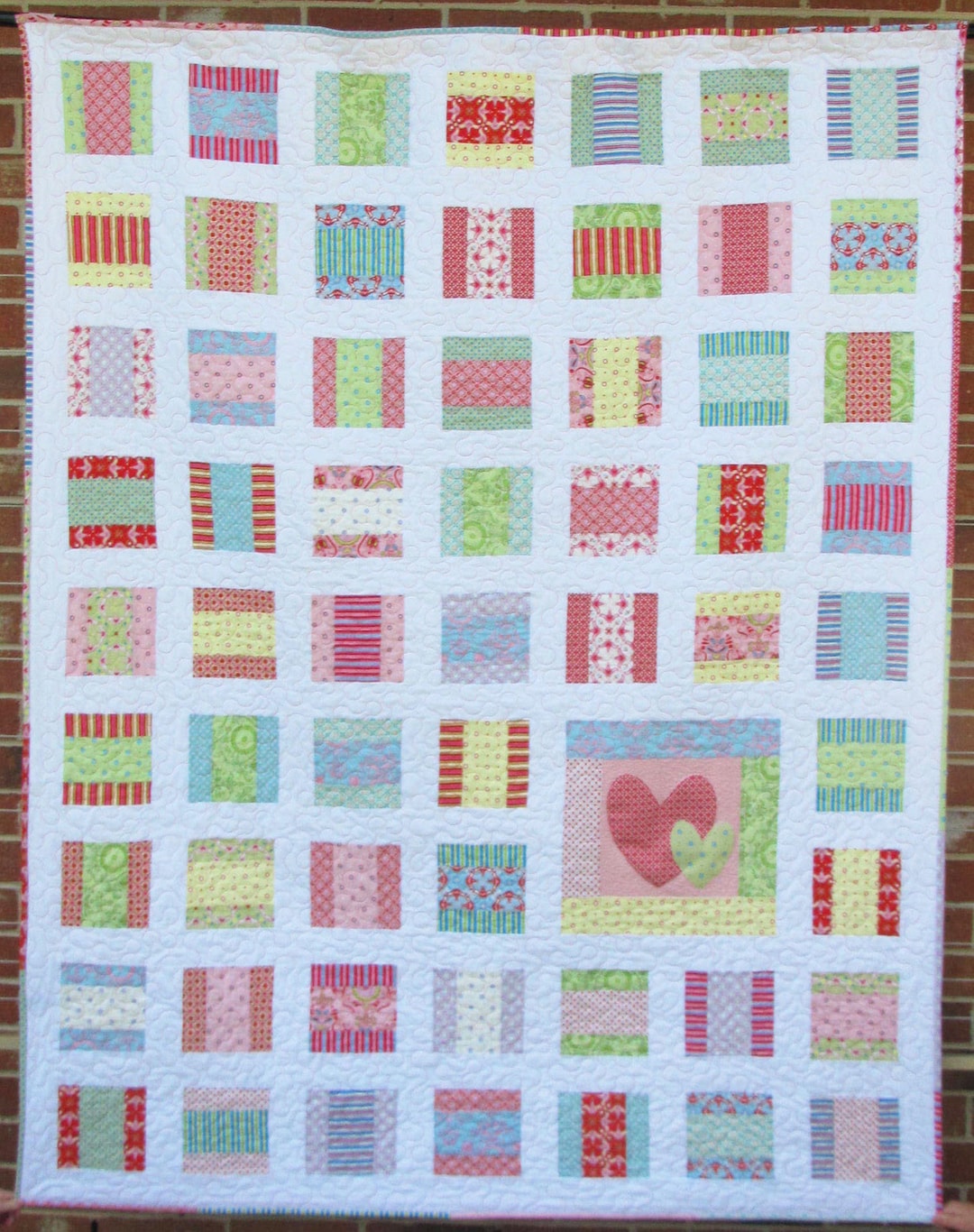 PDF Pattern - 'candy Love' Quilt - Instant Digital Download - Etsy
