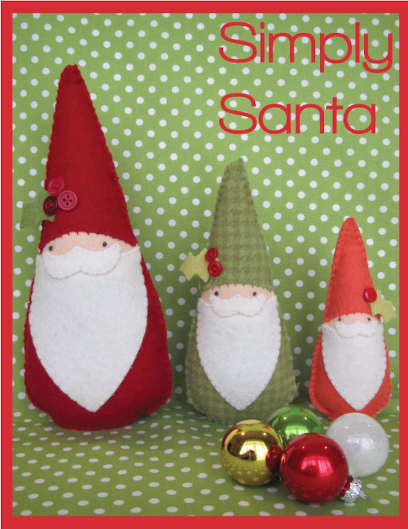PDF Pattern - 'simply Santa' - Instant Digital Download - Etsy Australia