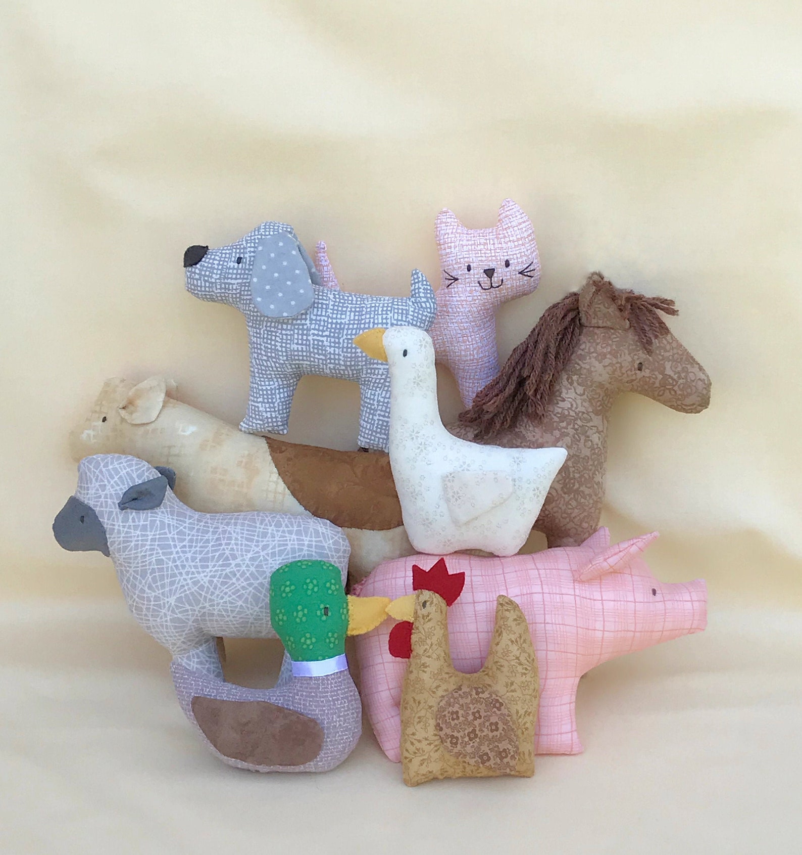 PDF Pattern - 'take-along Farm Yard' - Instant Digital Download Pattern ...