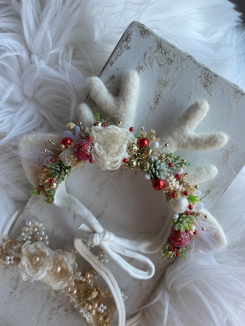 Christmas Crown Reindeer Headdress Christmas Gift Baby - Etsy