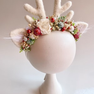 Christmas Crown Reindeer Headdress Christmas Gift Baby - Etsy