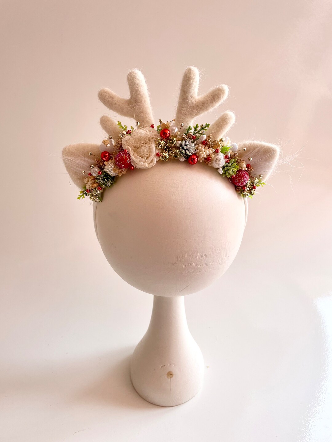 Reindeer Headdress Christmas Gift Christmas Crown Baby - Etsy