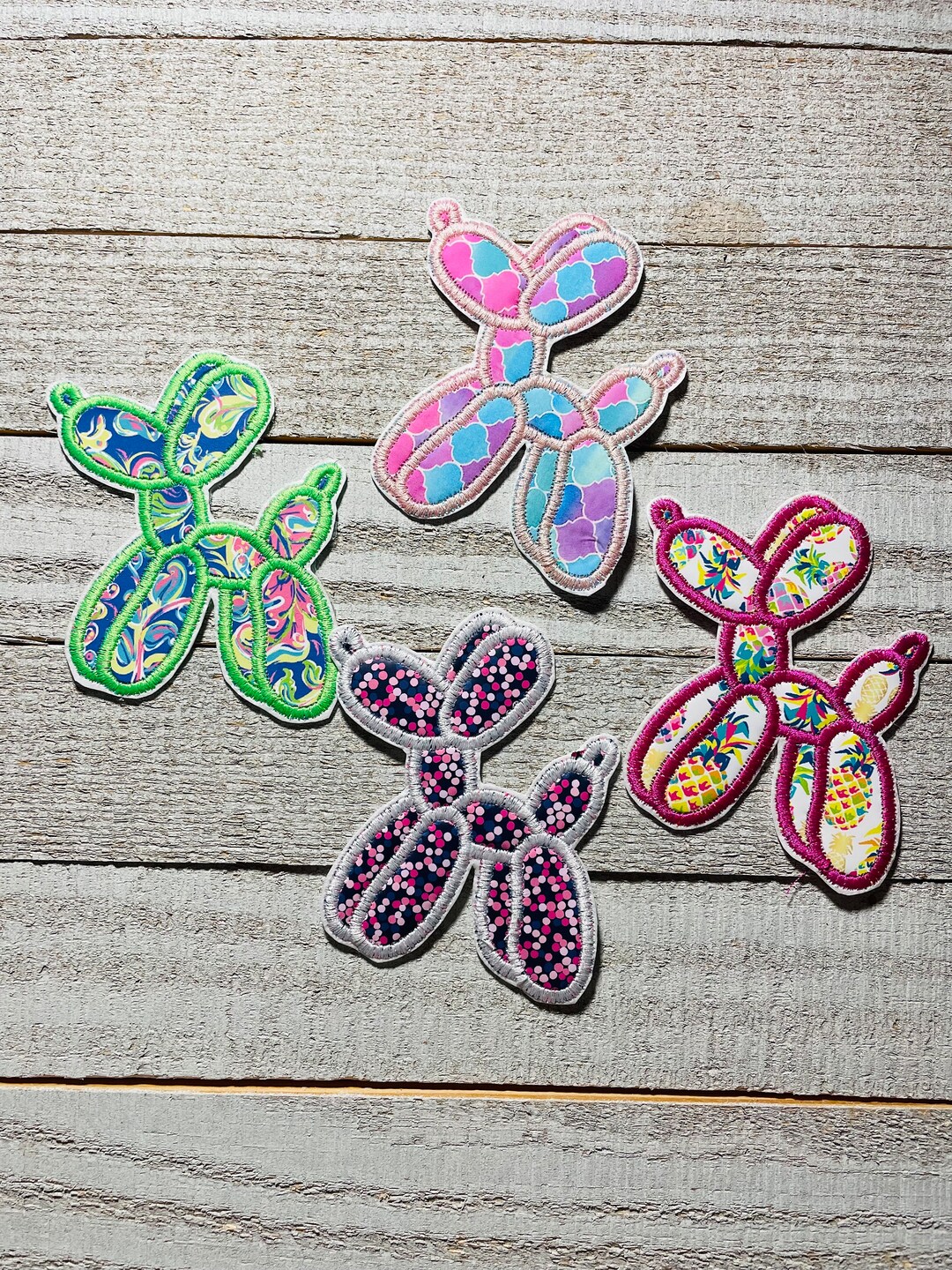 Balloon Dog Embroidery Patch | Bubble Dog | Iron on Patch | Western ...