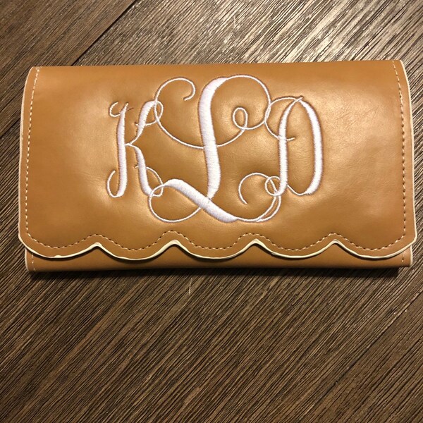 Monogrammed Wallet - Etsy