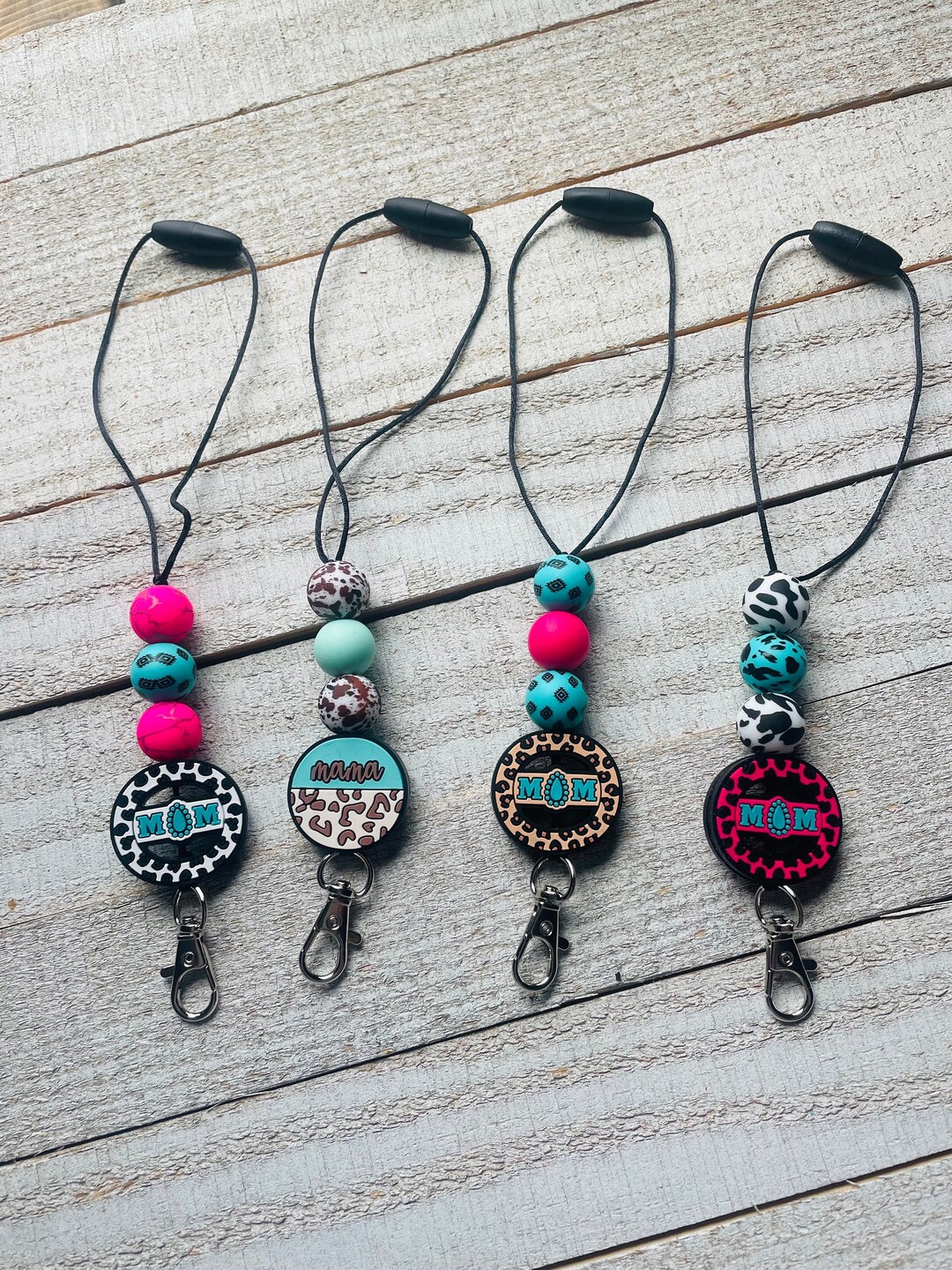 Western Silicone Beaded Car Charm | Car Accessory | Leopard Print ...