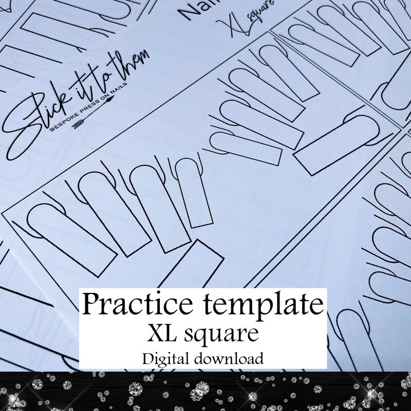 Nail Size Template - Etsy