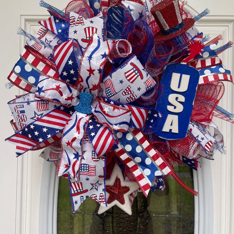 Labor Day Wreath - Etsy