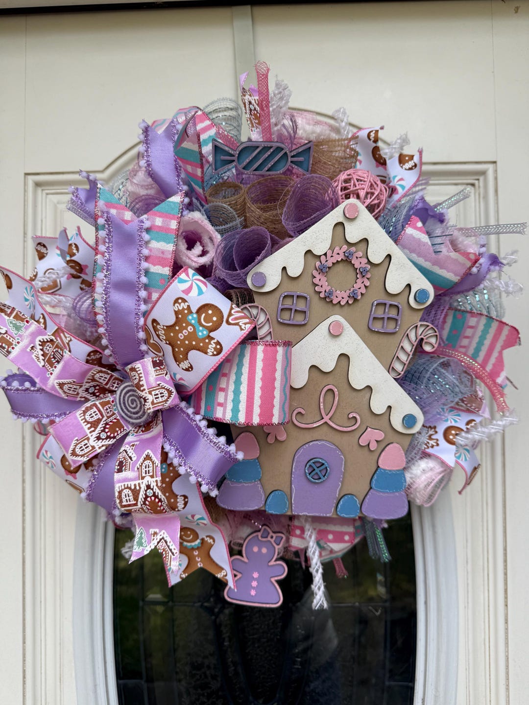 Gingerbread Man Wreath, Christmas Wreath, Christmas Decor, Winter Decor ...