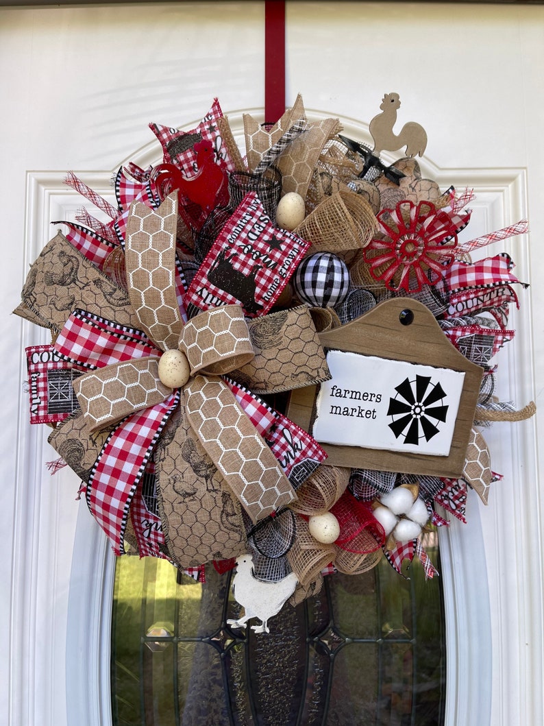 Farmhouse Wreath Farmhouse Decor Rustic Wreath Rustic | Etsy