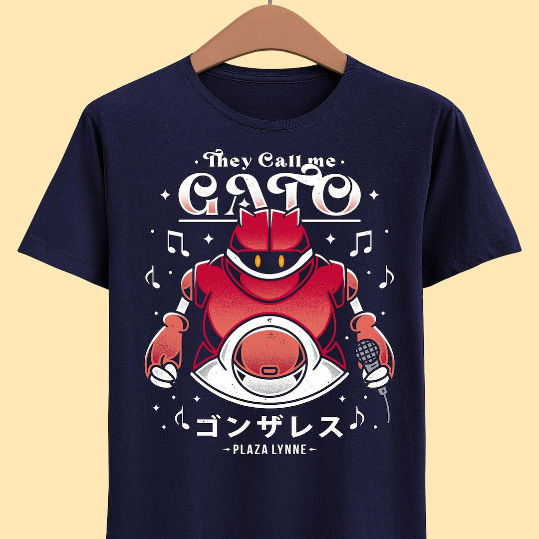 Gato T-shirt - Chrono Trigger Video Game Shirt - Crono, Marle, Robo ...