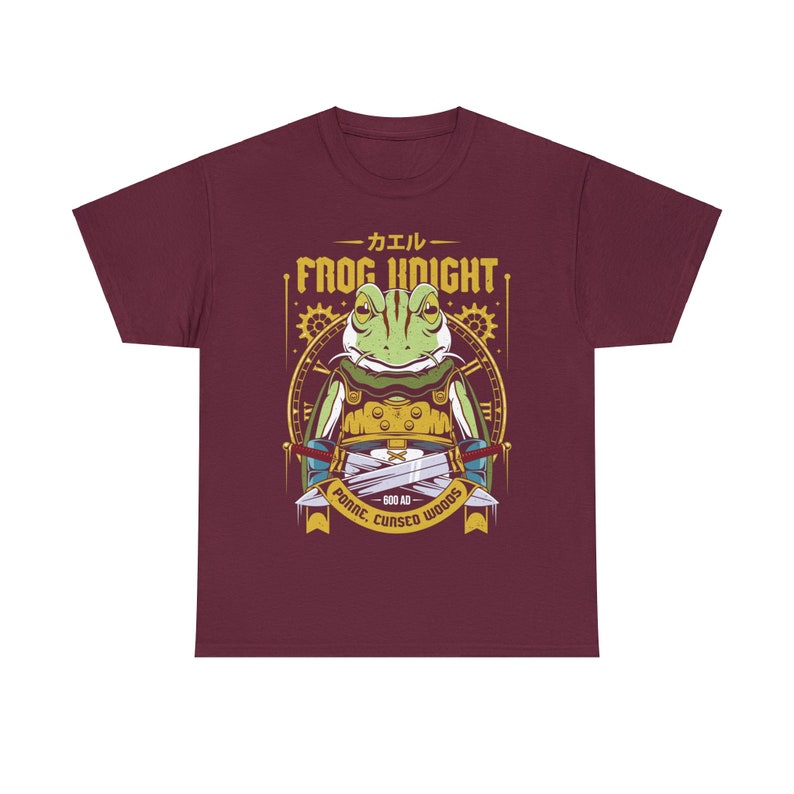 Glenn Frog Knight T-shirt - Chrono Trigger Video Game Shirt - Crono ...