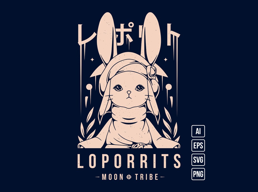 Loporrits Moon Tribe Final Fantasy Vector Shirt Design T-shirt Printing ...