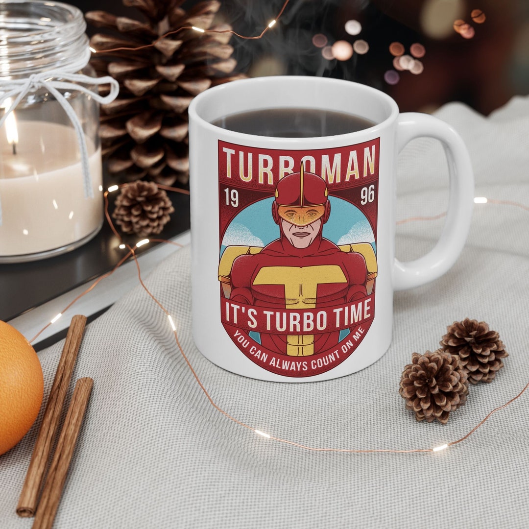 It's Turbo Time Ceramic Coffee Mugs, 11oz, 15oz - Turbo Man - Jingle ...