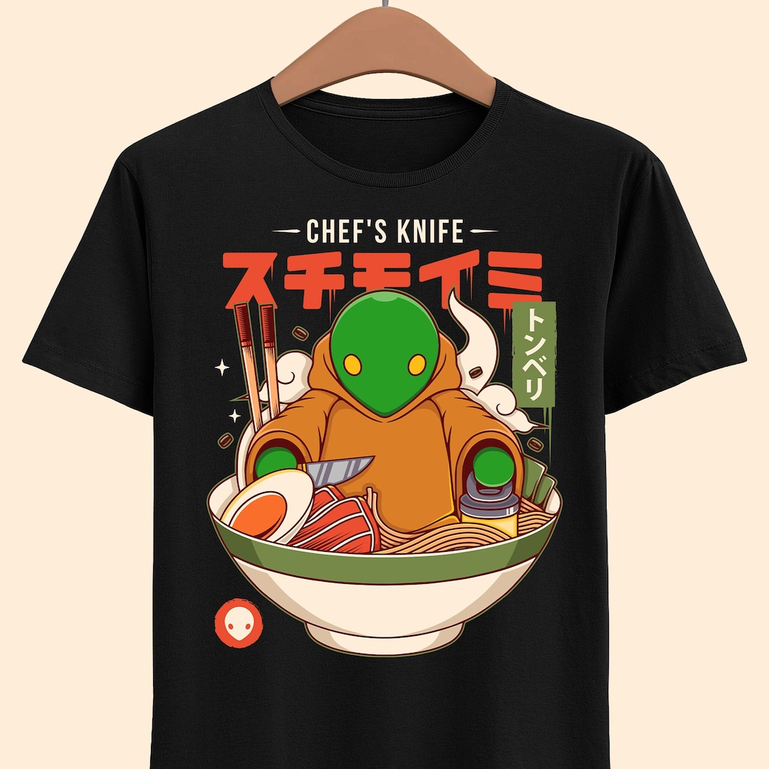 Chef's Knife Tonberry Ramen Japanese Food T-shirt - Final Fantasy Video ...