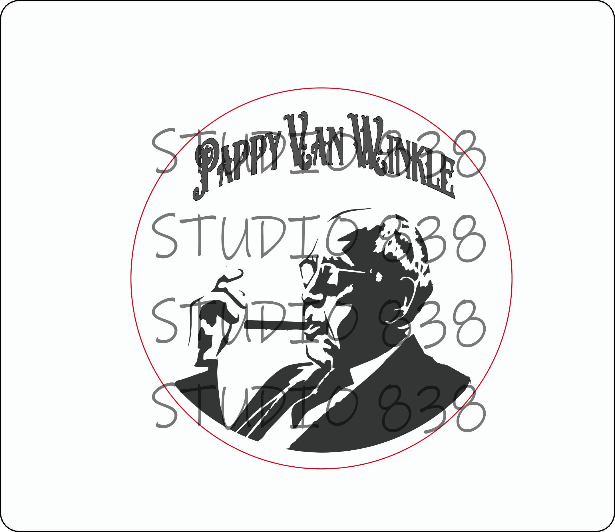 Pappy Van Winkle Kentucky Bourbon Whiskey SVG. Laser Cut Engrave File ...