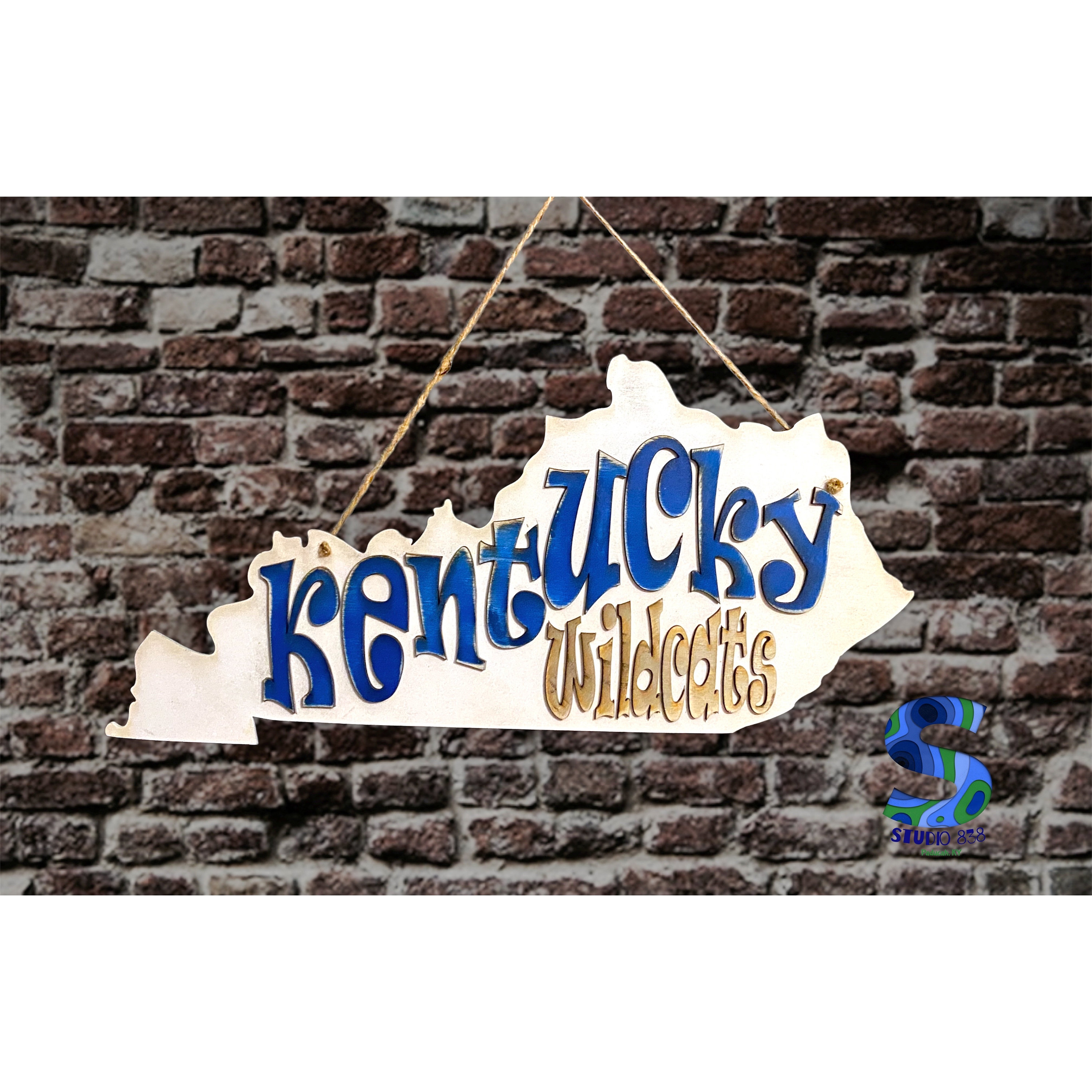 UK University of Kentucky Wildcats Basketball Football State Shaped ...