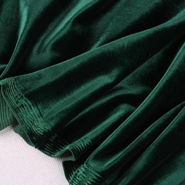 Green Velvet Dress - Etsy