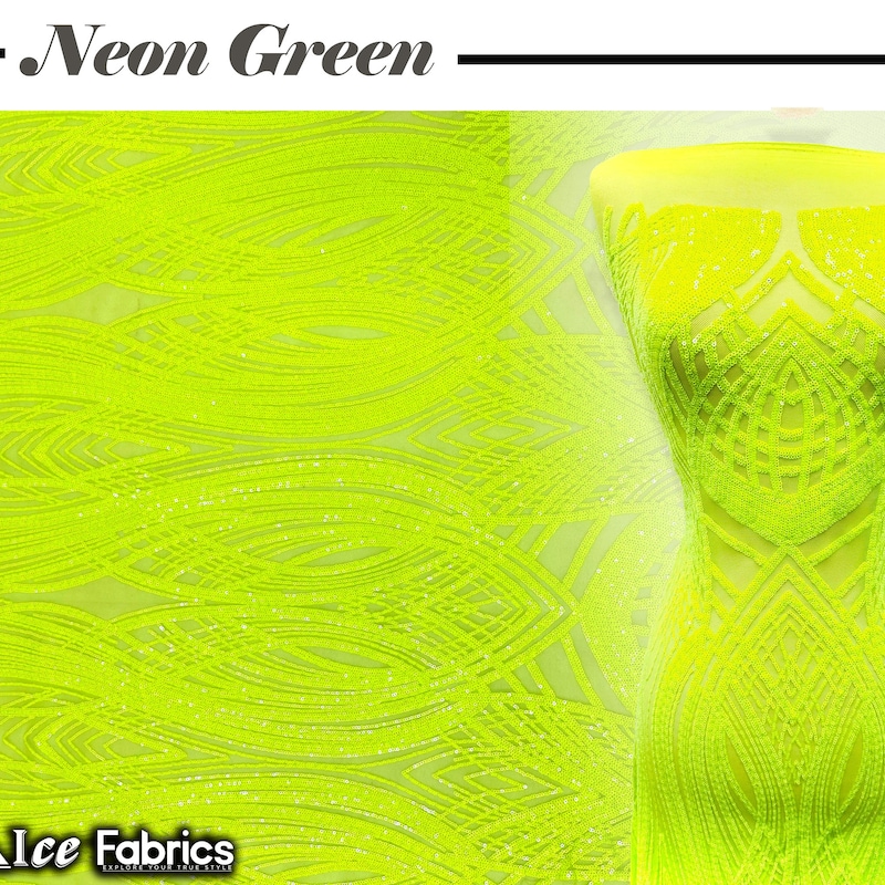 Neon Fabric by the Yard - Etsy