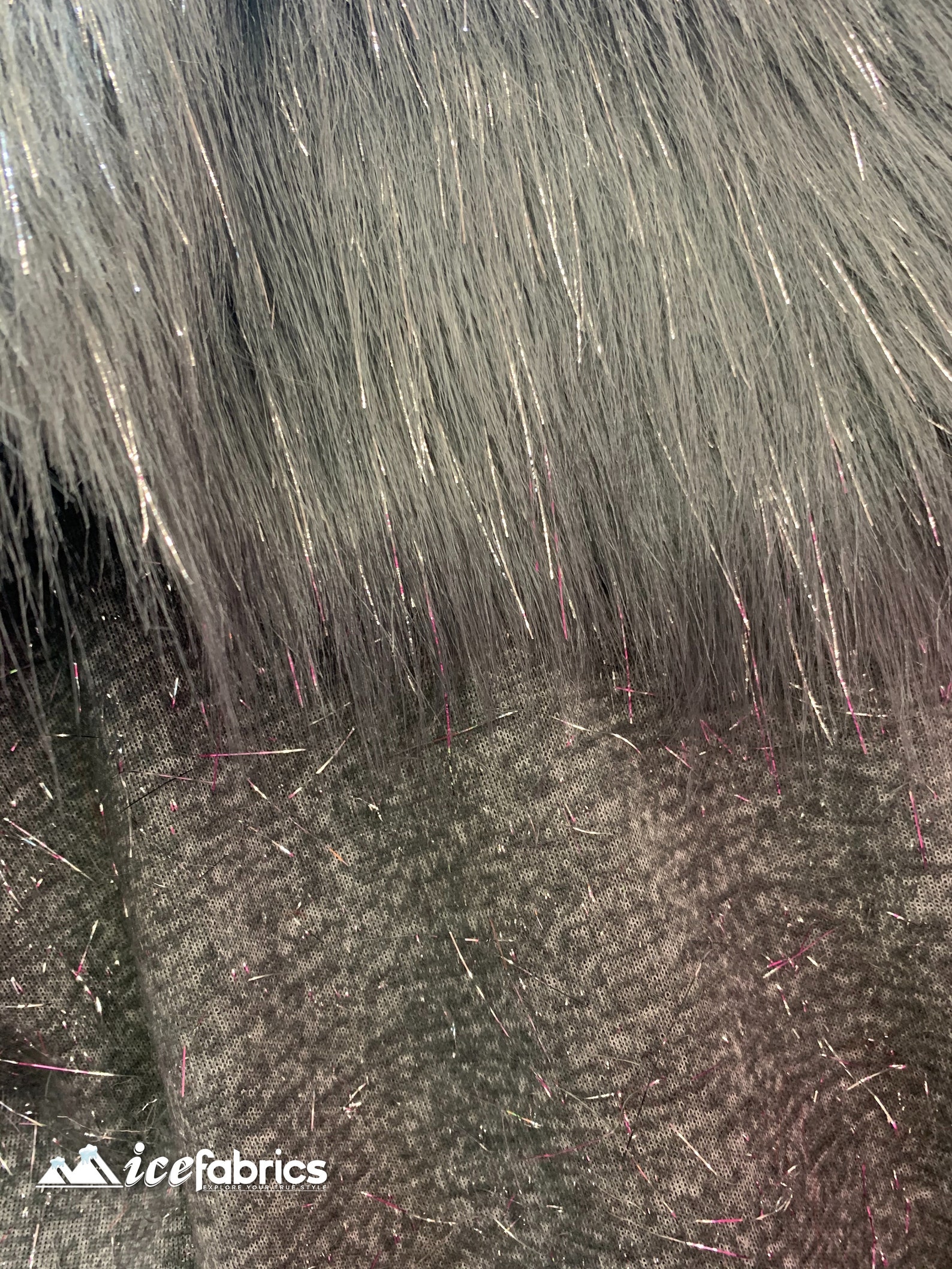 Animal Fake Faux Fur Fabric by the Yard 2 Tone Shiny Tinsel - Etsy