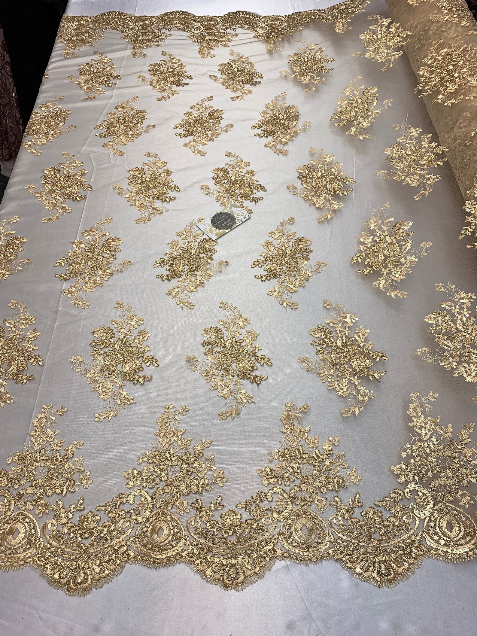 French Design Flower/floral Mesh Lace (by the Yard Embroidery Lace ...