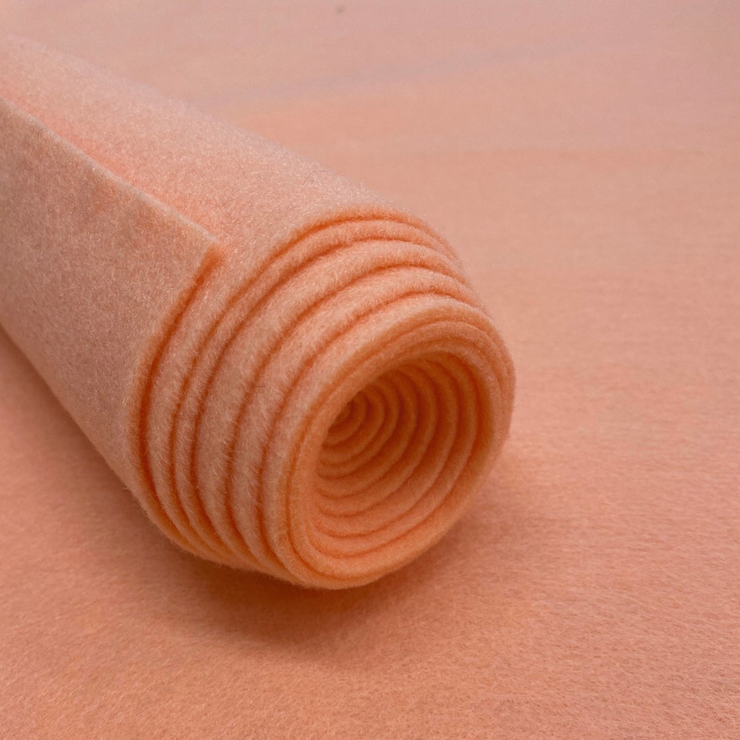 Peach Acrylic Felt Fabric_ "72 Wide _ Thick Quality Felt Fabric by the ...