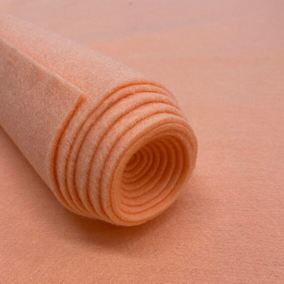 Peach Acrylic Felt Fabric_ 72 Wide _ Thick Quality Felt | Etsy