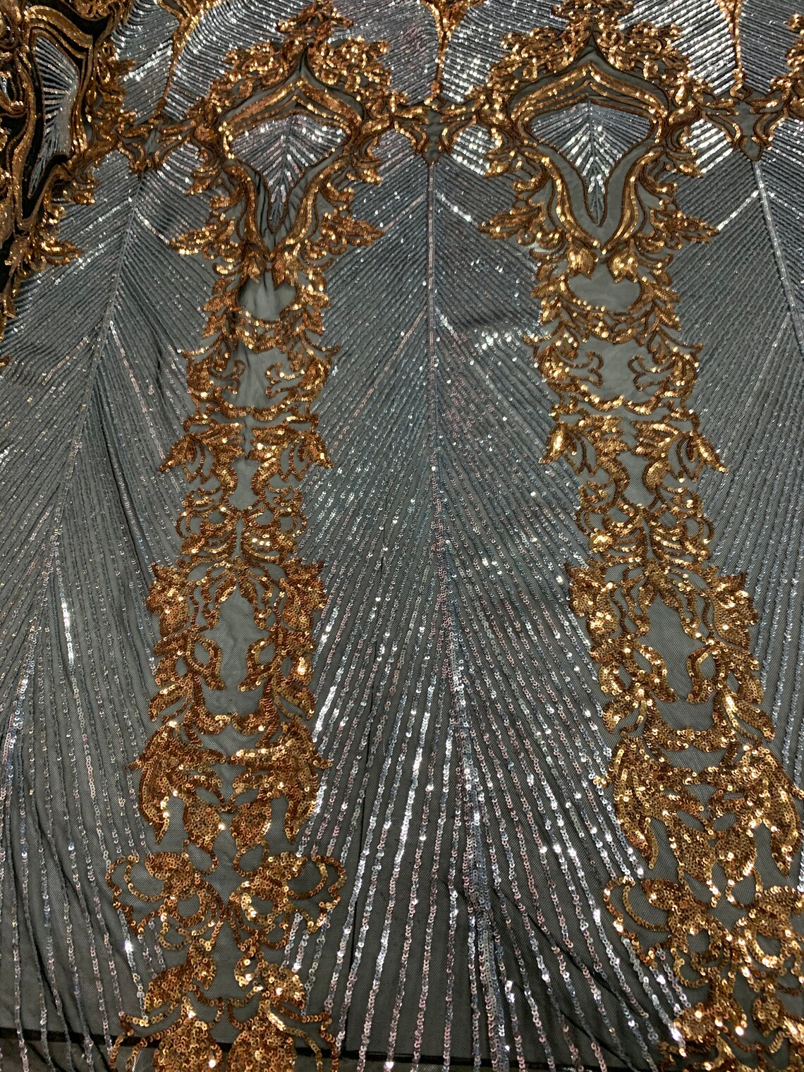 Silver Spandex Fabric- 4 Way Stretch Sequin Fabric by the Yard ...