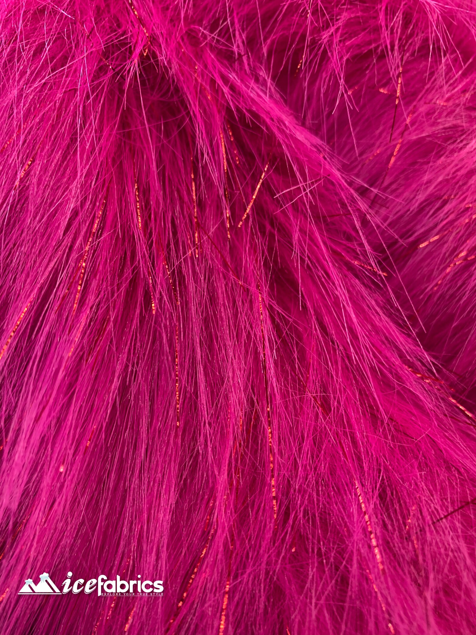 Animal Fake Faux Fur Fabric by the Yard 2 Tone Shiny Tinsel - Etsy