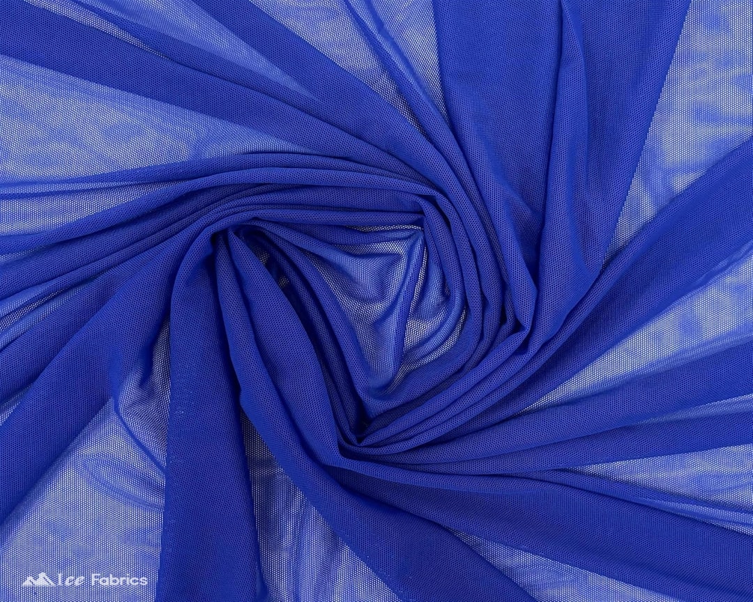 Royal Blue Stretch Power Mesh Fabric | 4 Way Stretch Nylon Power Mesh ...