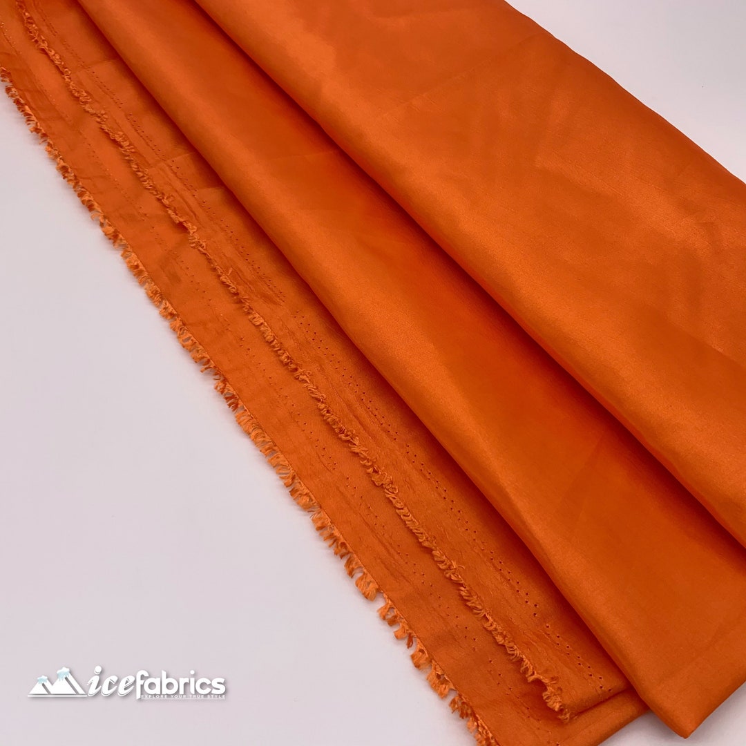Orange Taffeta Fabric Sold by the Yard _ ''60 WIDTH _ Polyester High ...