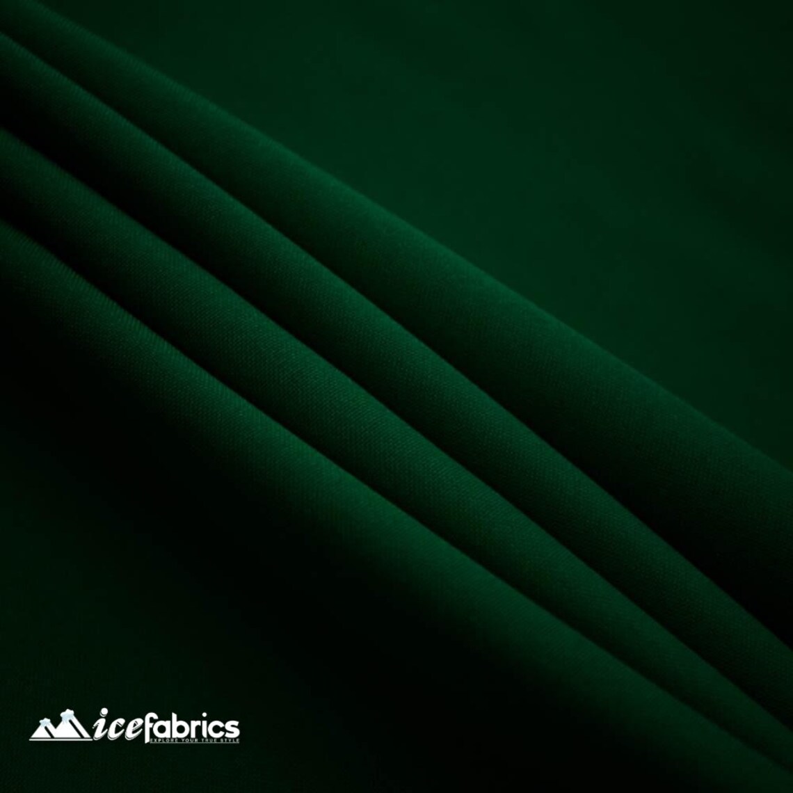 Hunter Green Solid Poly Poplin Fabric by the Yard - ''60 Width ...