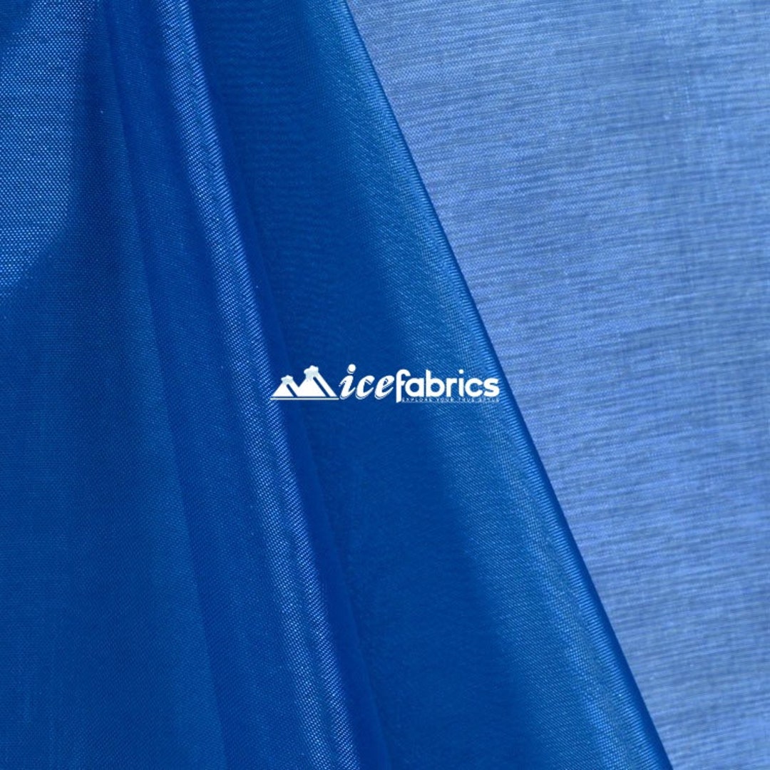 Royal Blue_ Crystal Sheer Organza Fabric by the Yard and by the Roll ...